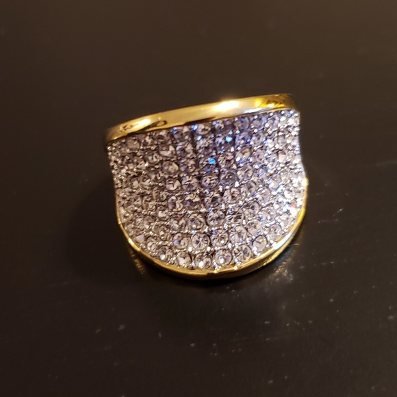 Jewelry | Pjm Gold And Crystal Pave Ring | Poshmark